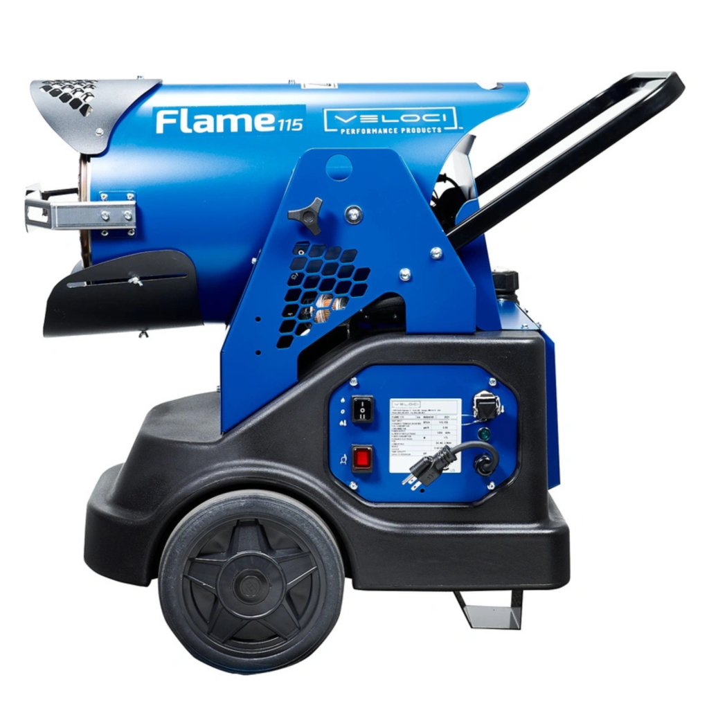 Veloci Flame 115 Mobile Radiant Heater - Midwest Pressure Washers
